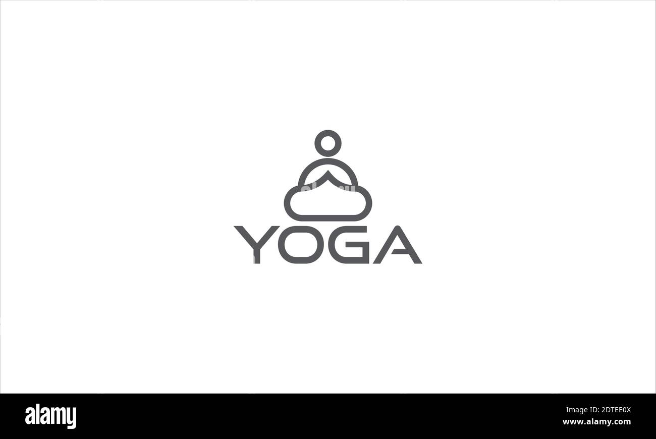 Yoga logo design hi-res stock photography and images - Alamy