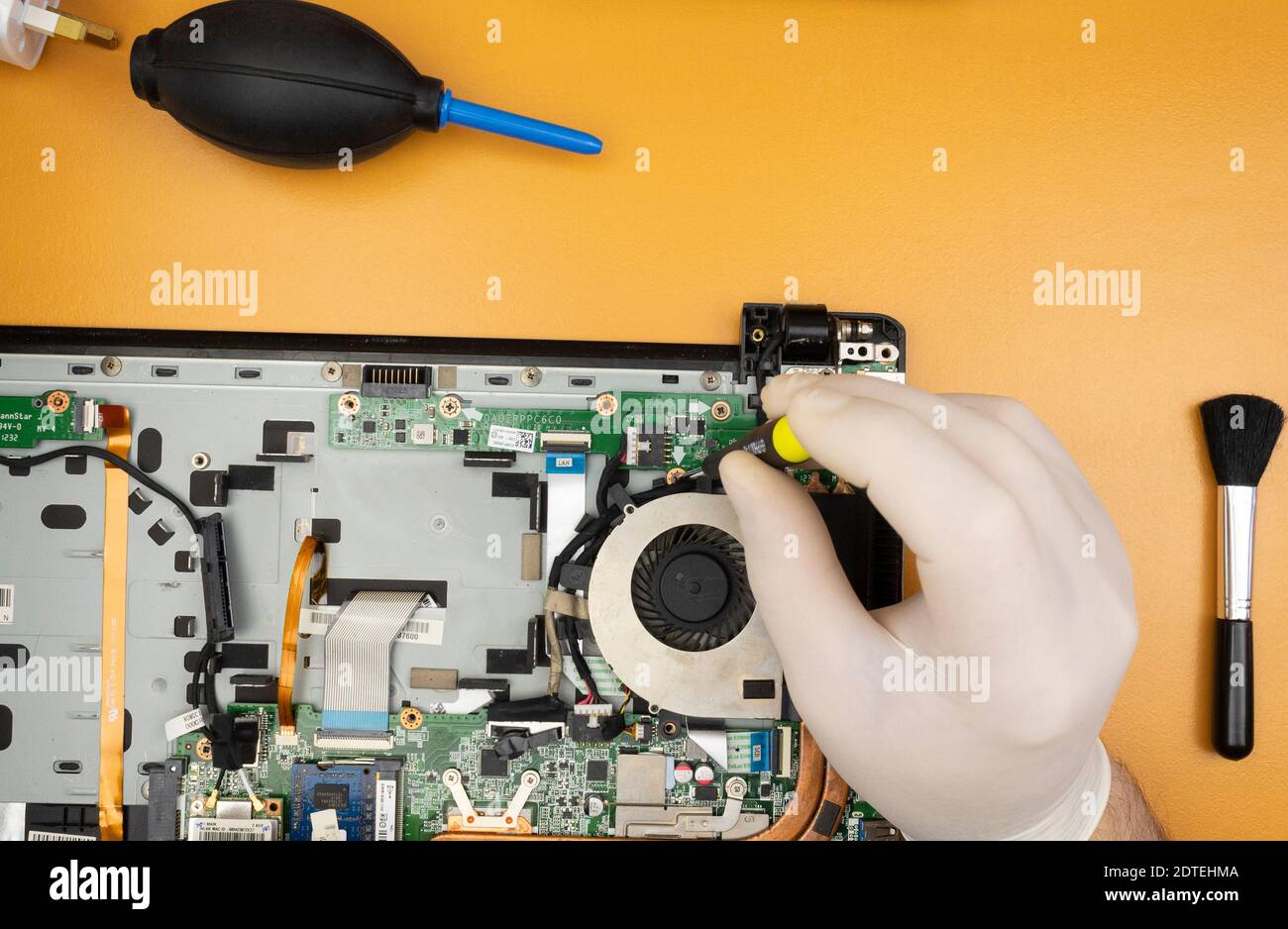 Warsaw, Poland - July 05, 2020: Cleaning and repair of computer ...