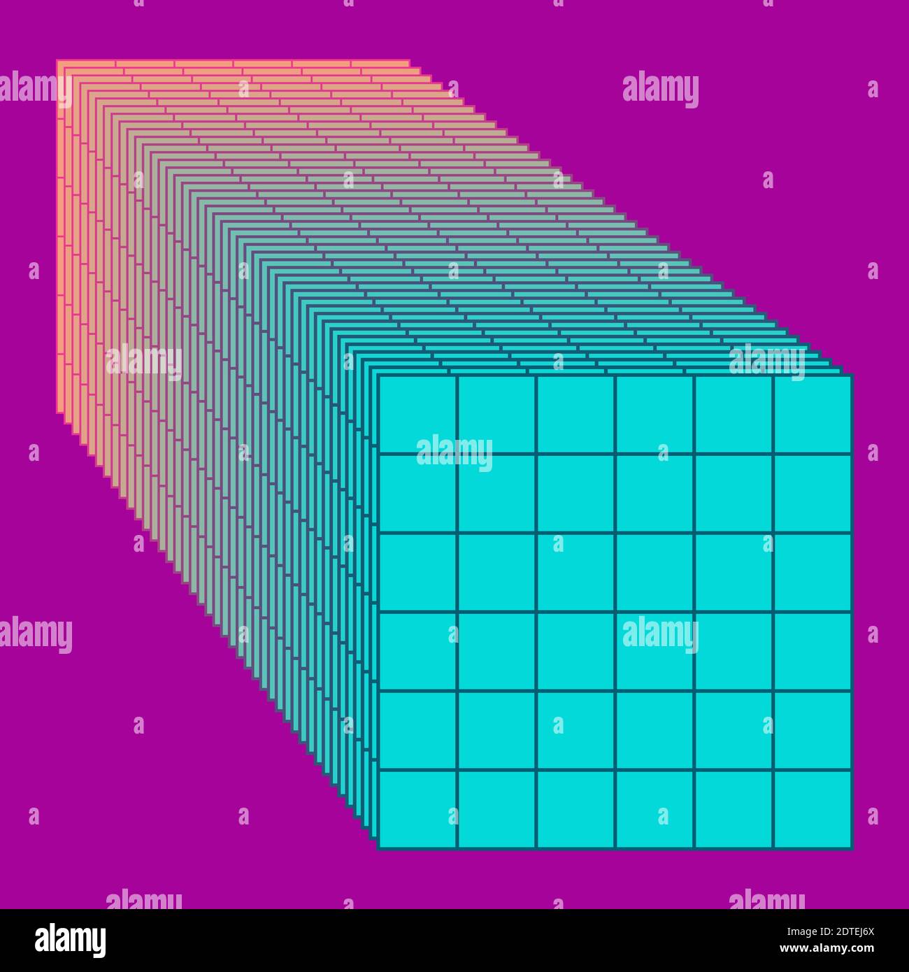 An abstract 3d grid shape background image Stock Vector Image & Art - Alamy