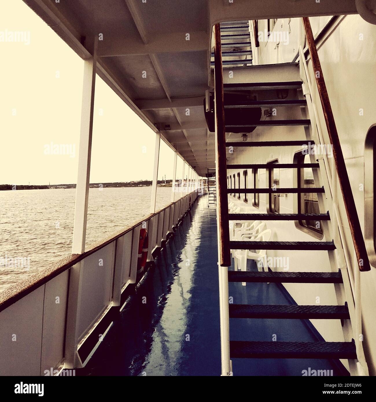 Ship corridor with people hi-res stock photography and images - Alamy