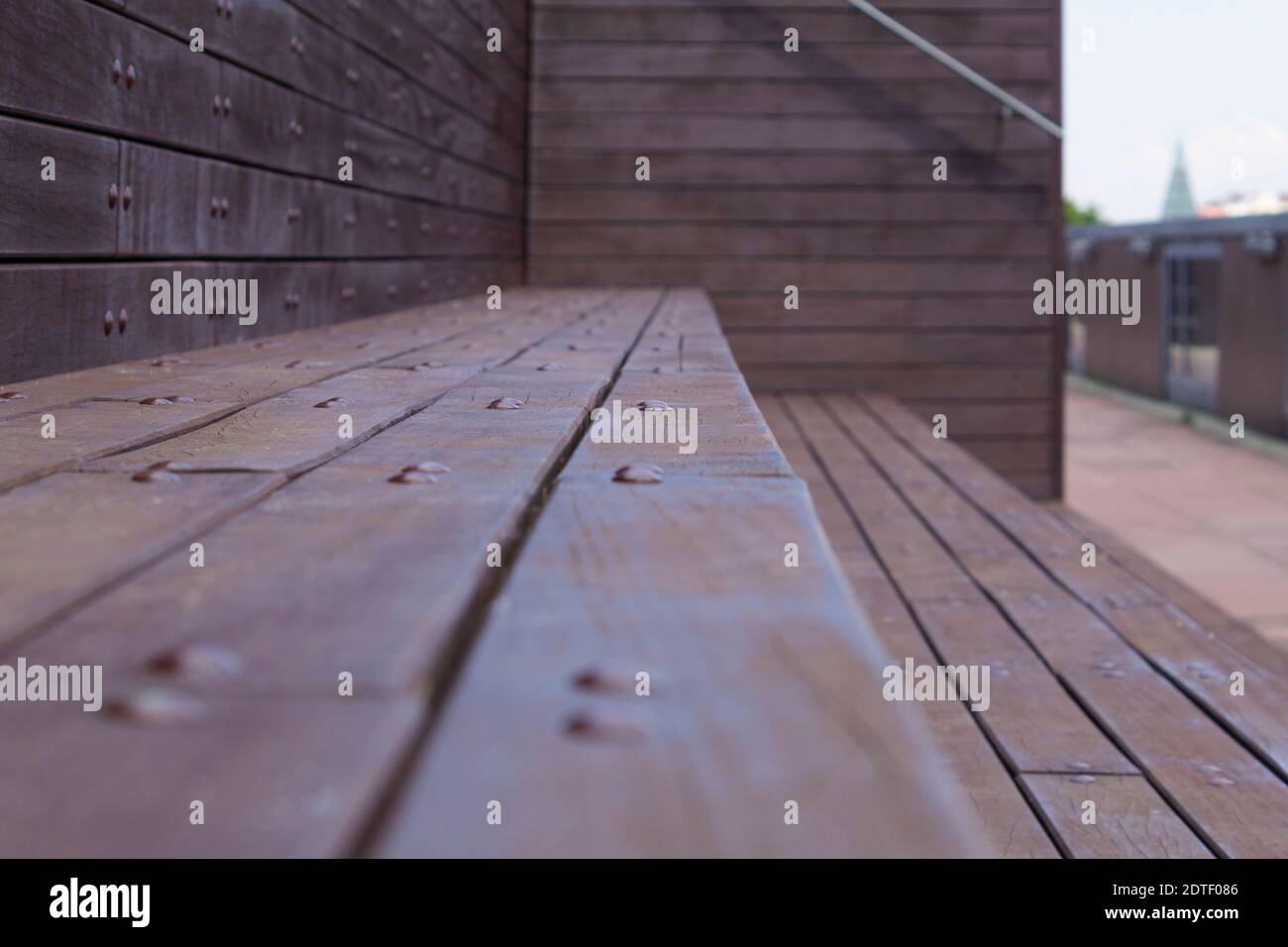 Long horizontal slats on the floor as a background Stock Photo - Alamy