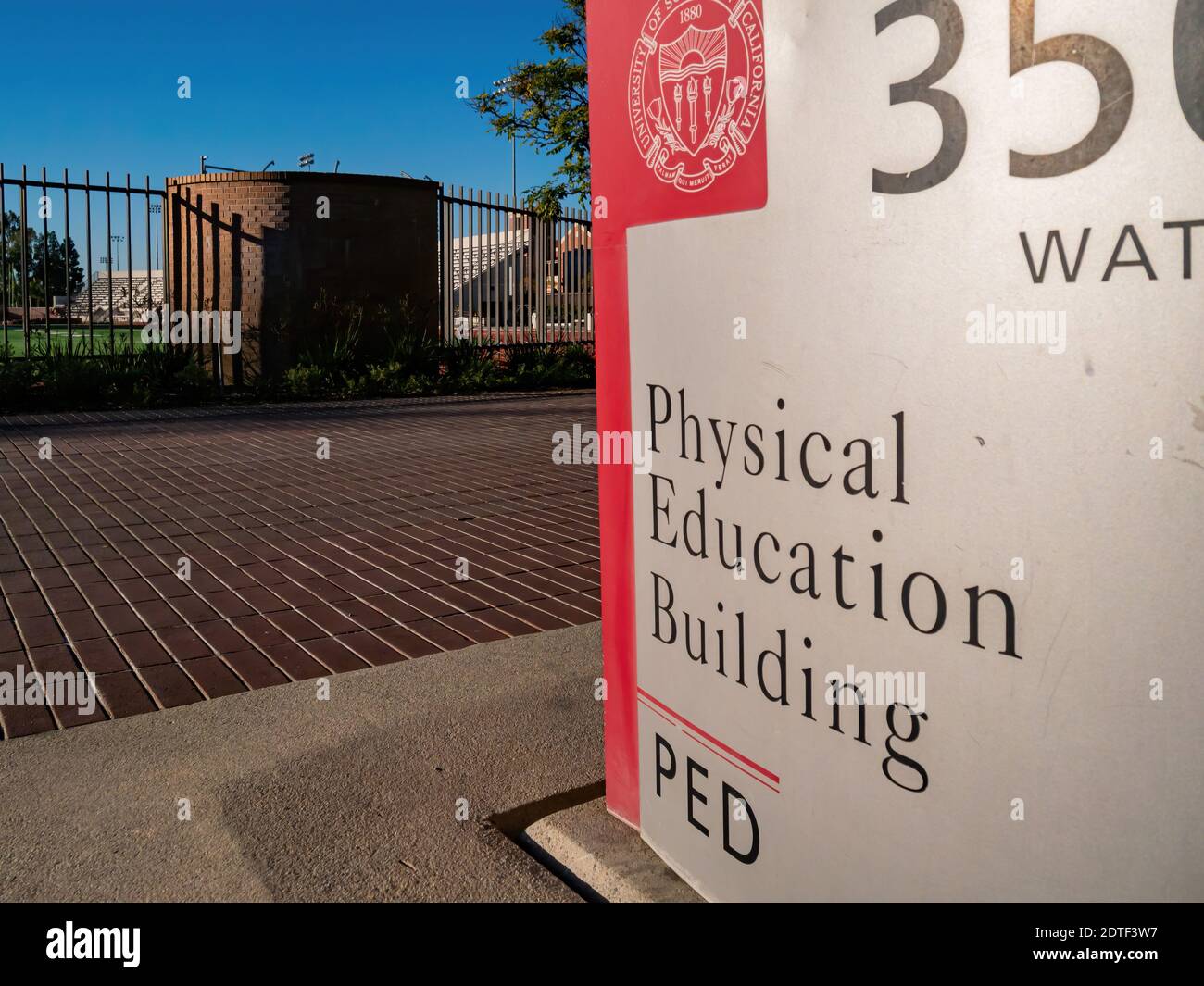 Los Angeles, JAN 21, 2013 - Afternoon sunny view of Phyiscal Education ...