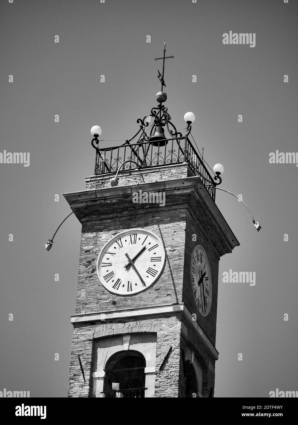 Historic bell clock tower Black and White Stock Photos & Images - Alamy