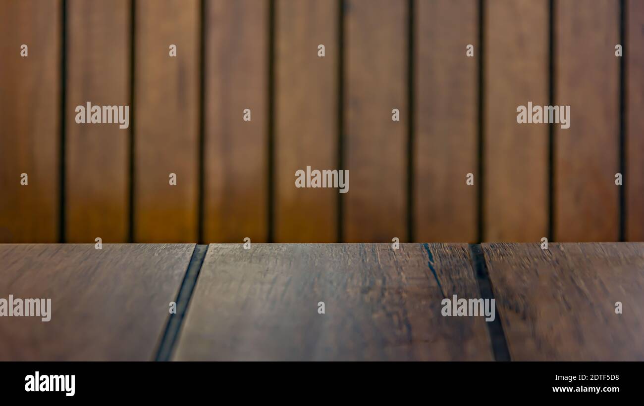Wood table background, Wooden perspective on a blurred background ...