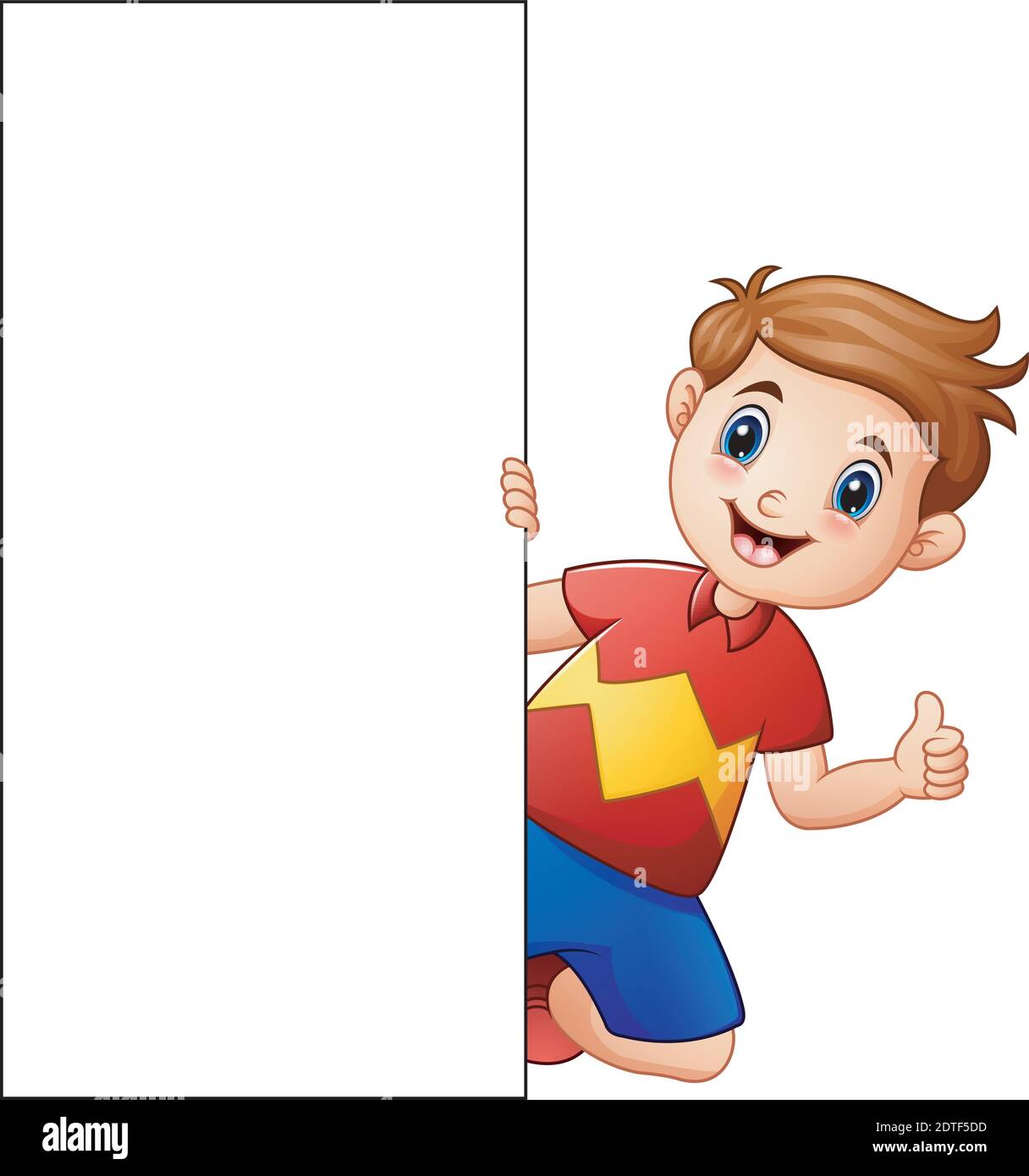 Boy Thumbs Up Cartoon