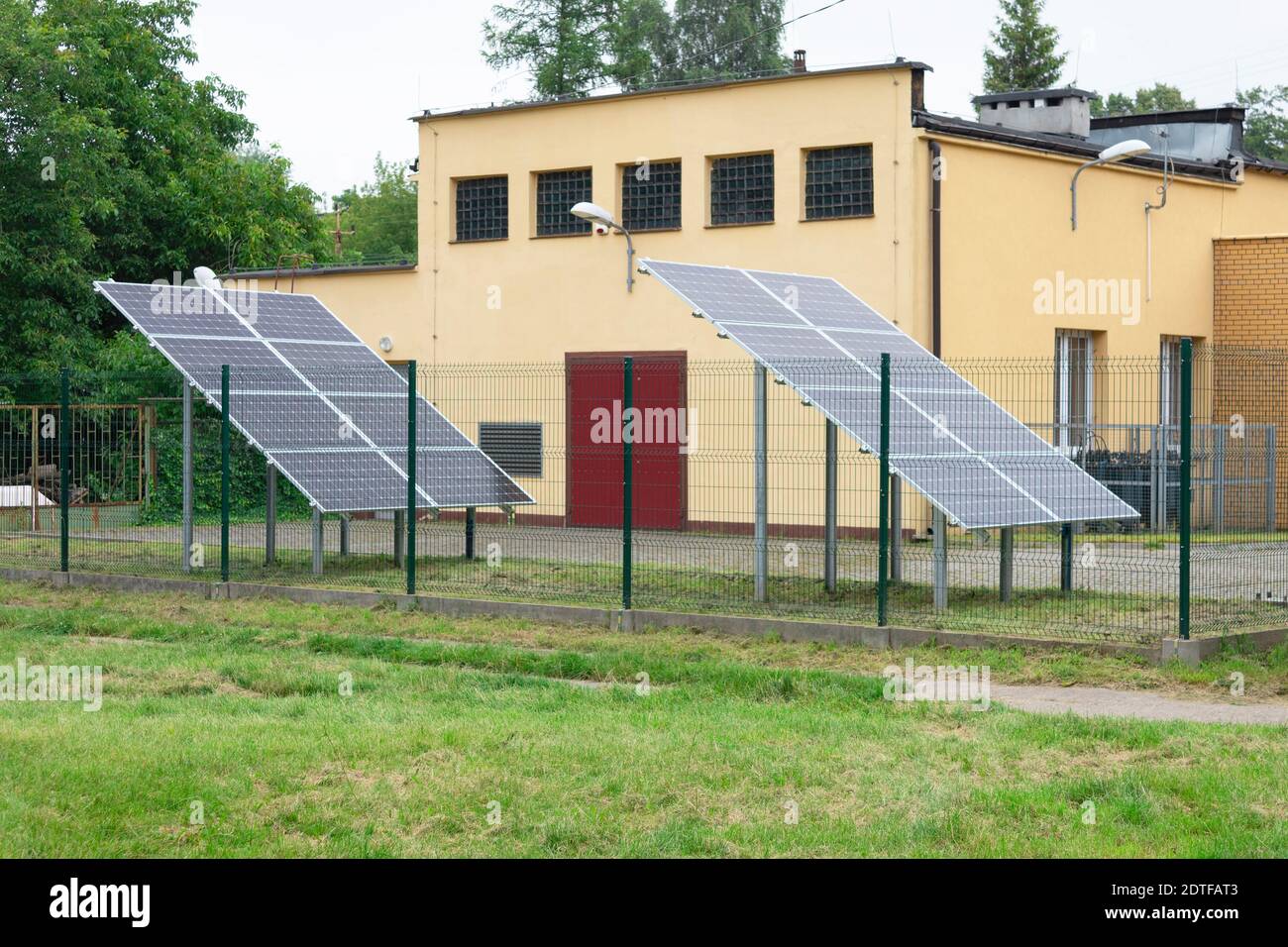 Solar panels for energy storage Stock Photo - Alamy