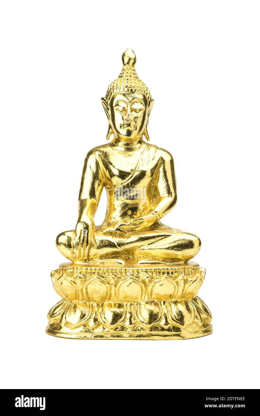 Statue Of Buddha Against White Background Stock Photo - Alamy
