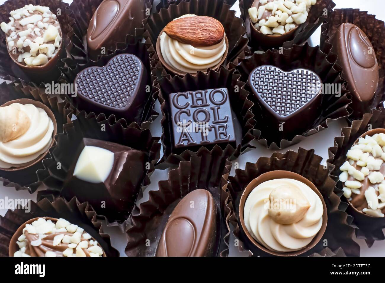 Ready to eat special chocolates on plate Stock Photo - Alamy