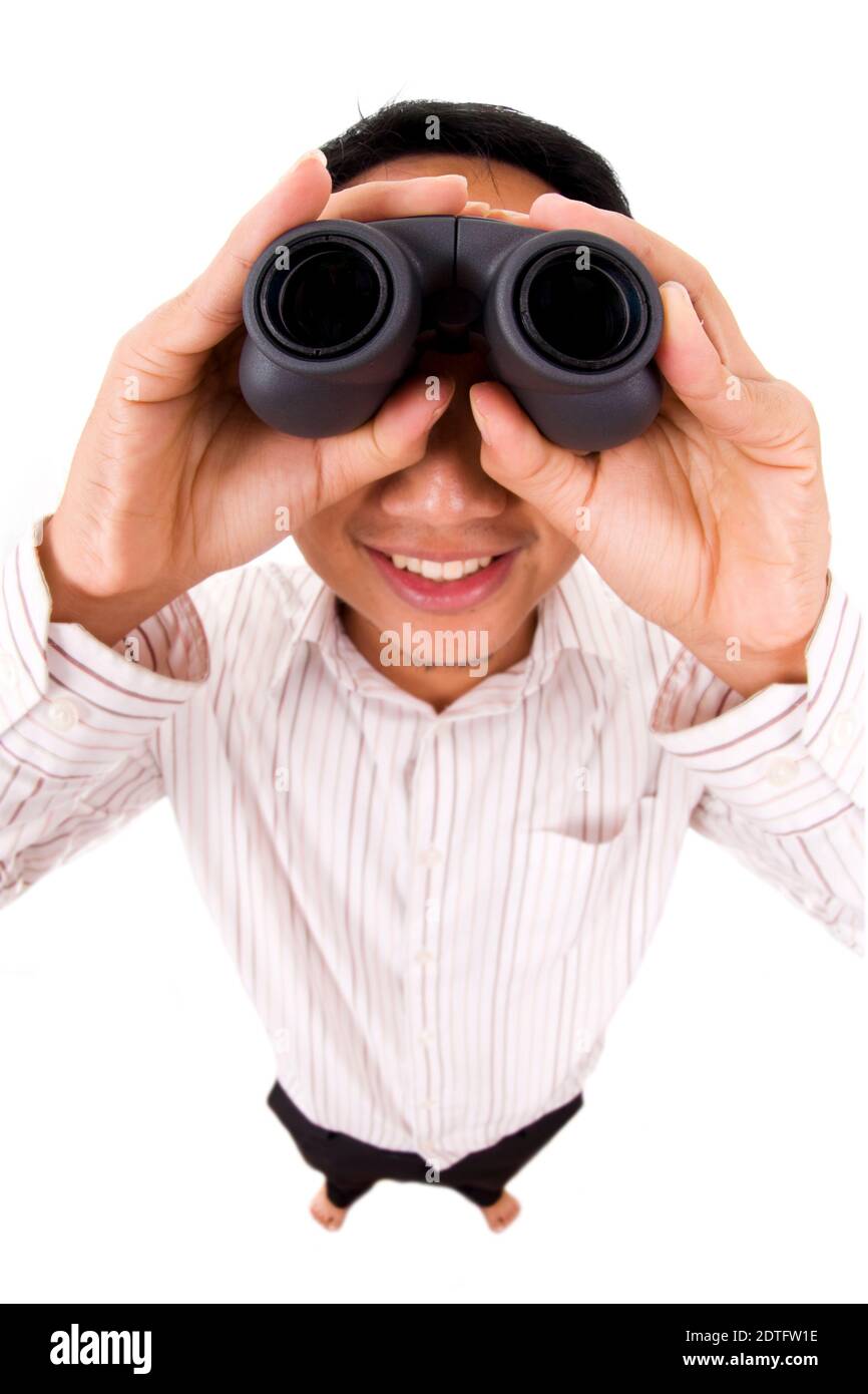 View through binoculars Cut Out Stock Images & Pictures - Alamy