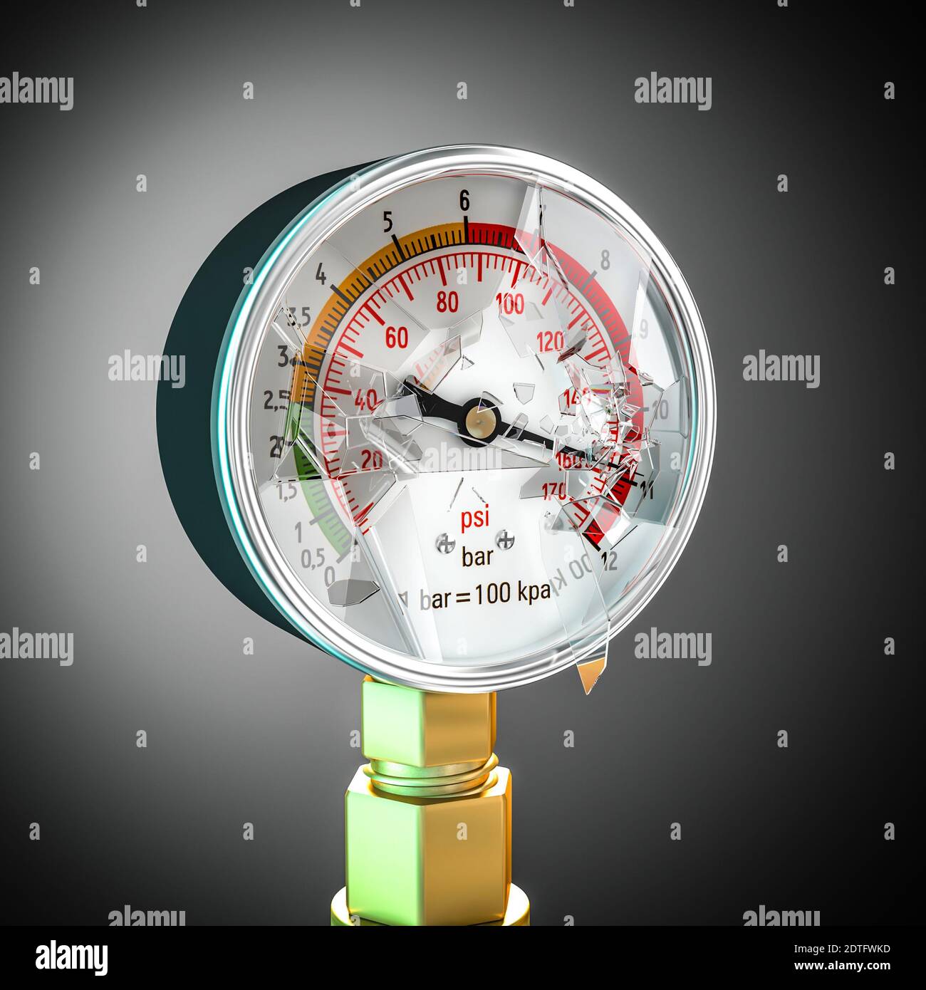 Broken Pressure Gauge High Resolution Stock Photography and Images - Alamy