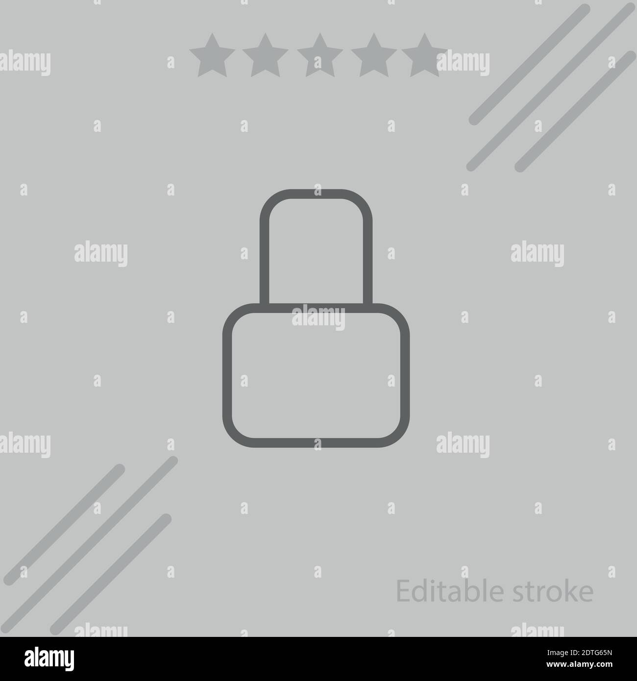 blank closed padlock vector icon modern simple vector illustration ...