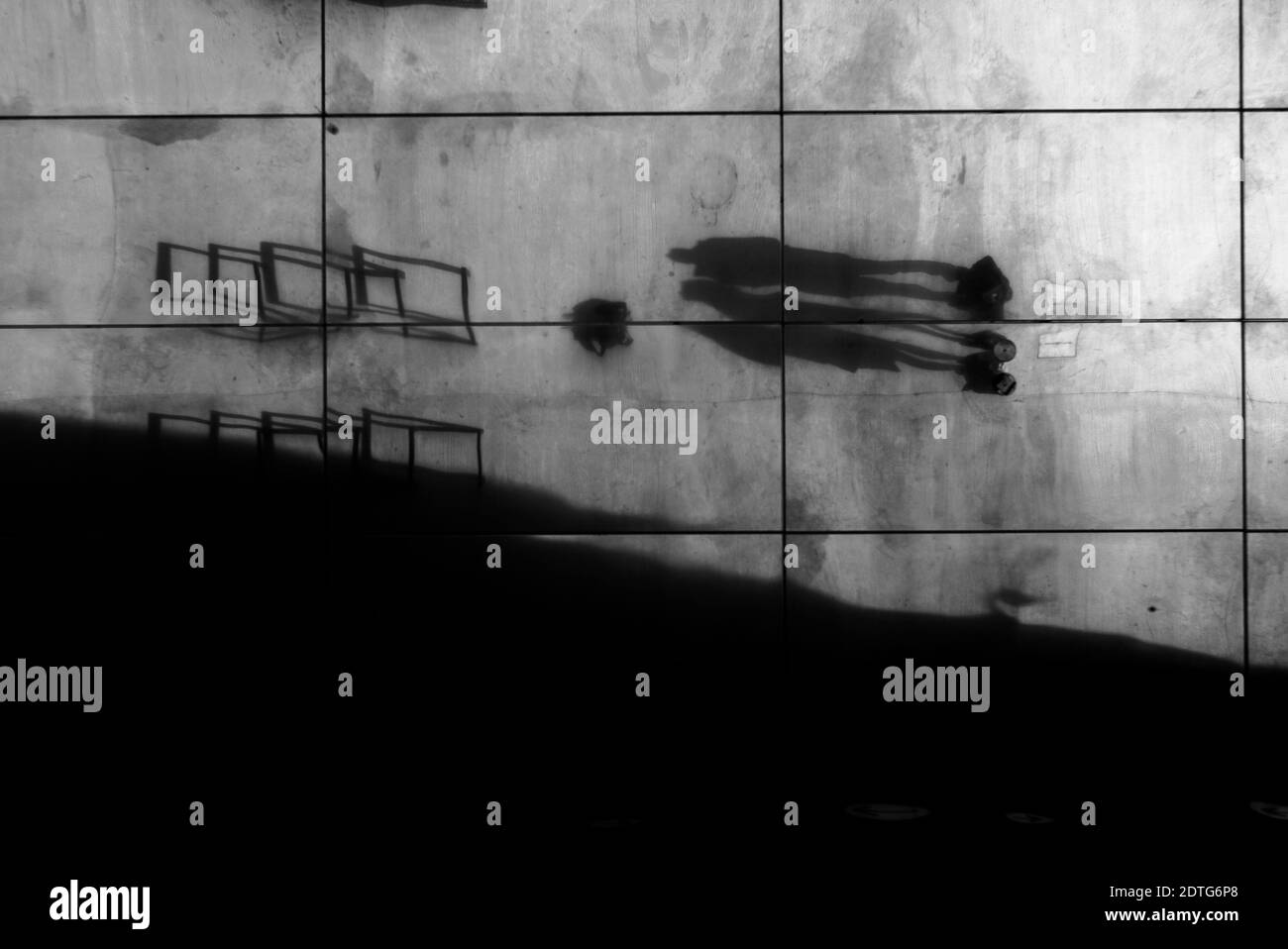 Shadow Of Two People From Above Stock Photo - Alamy