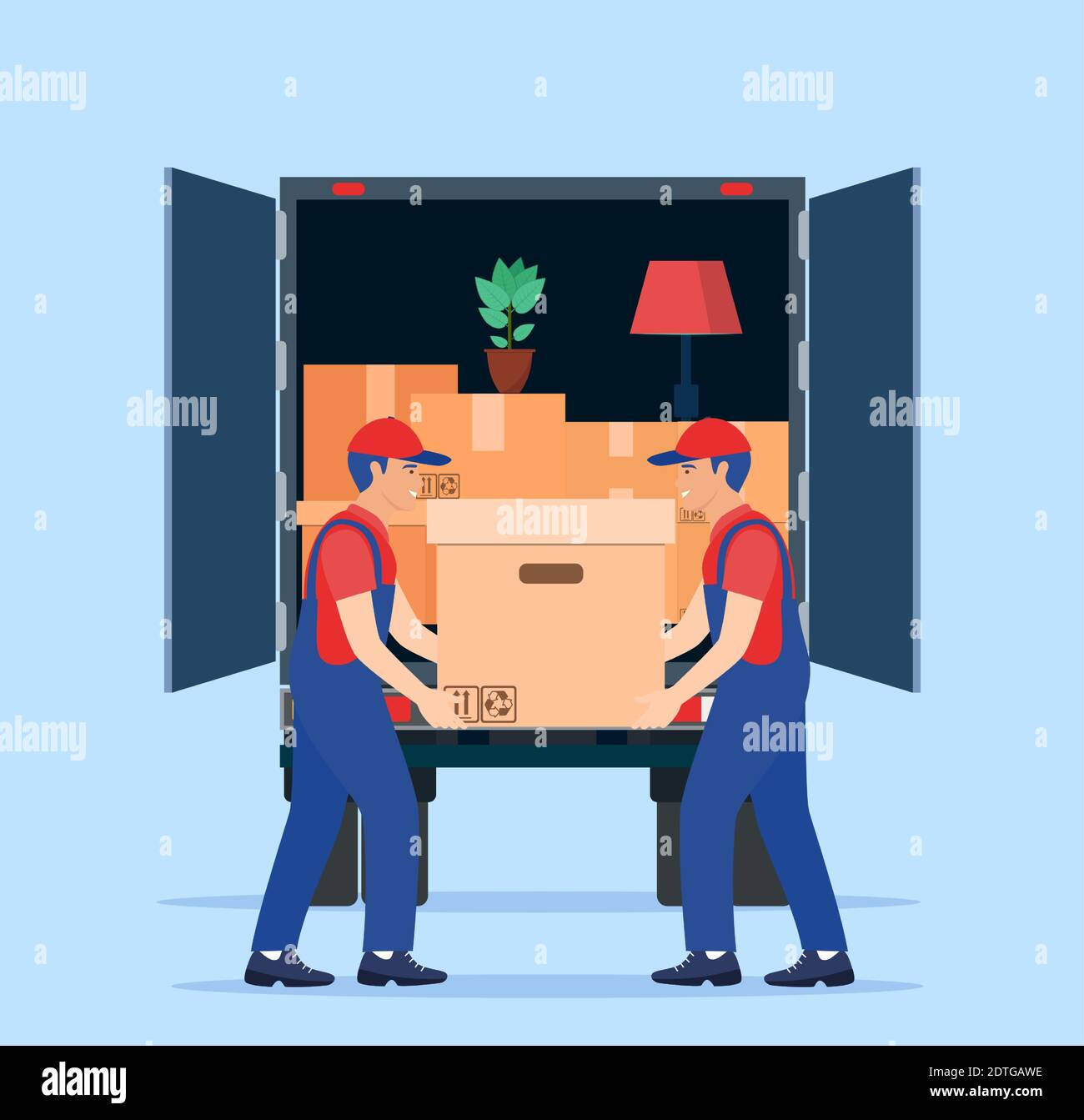 Truck for transportation of goods Stock Vector Image & Art - Alamy