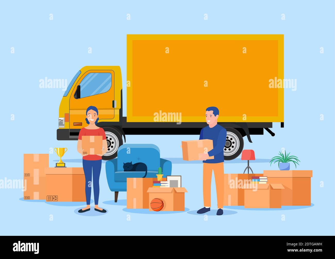 Concept moving house Stock Vector Image & Art - Alamy