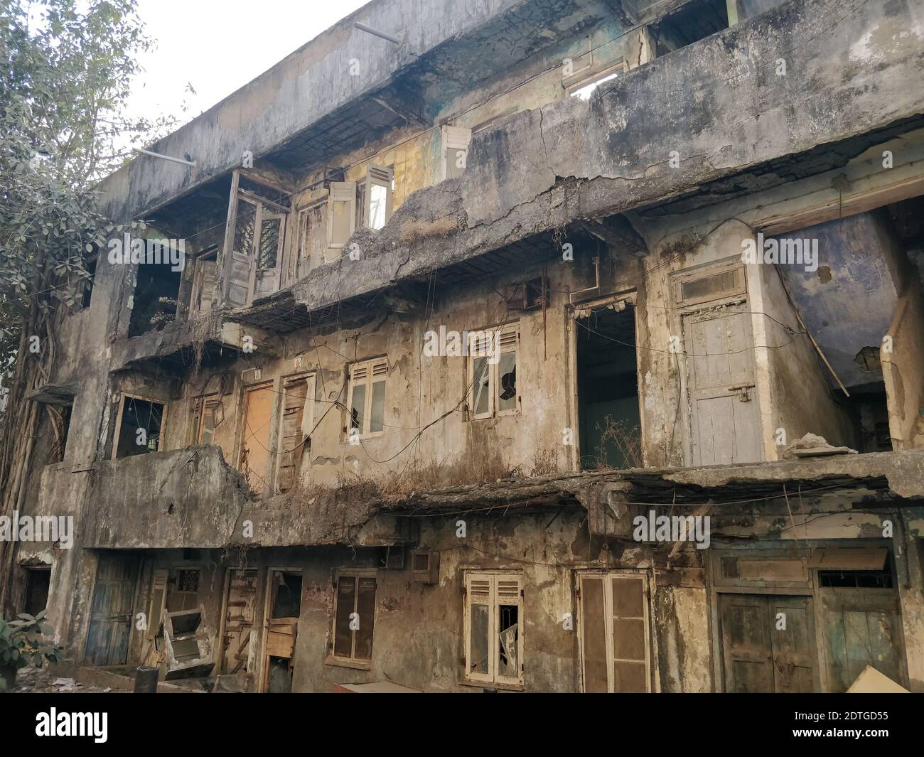 Apartment Building Deterioration Condition High Resolution Stock ...