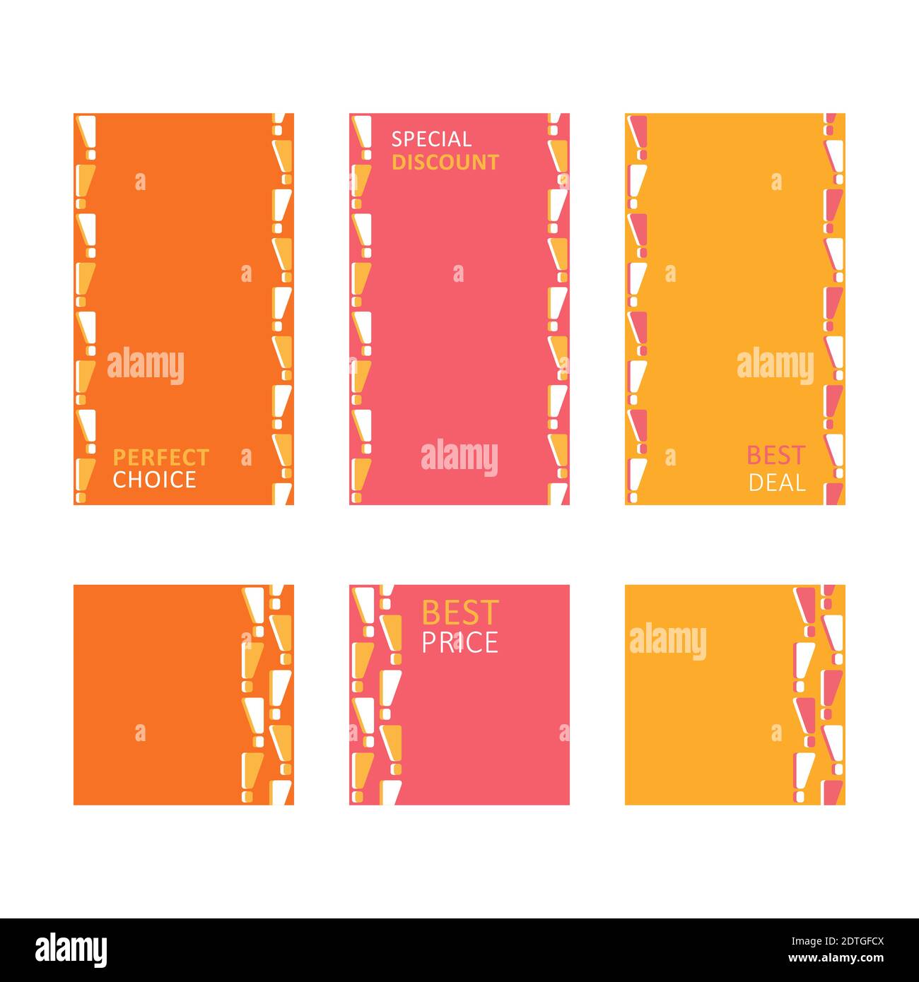 Modern decorative vector frames. Editable design templates for web ...