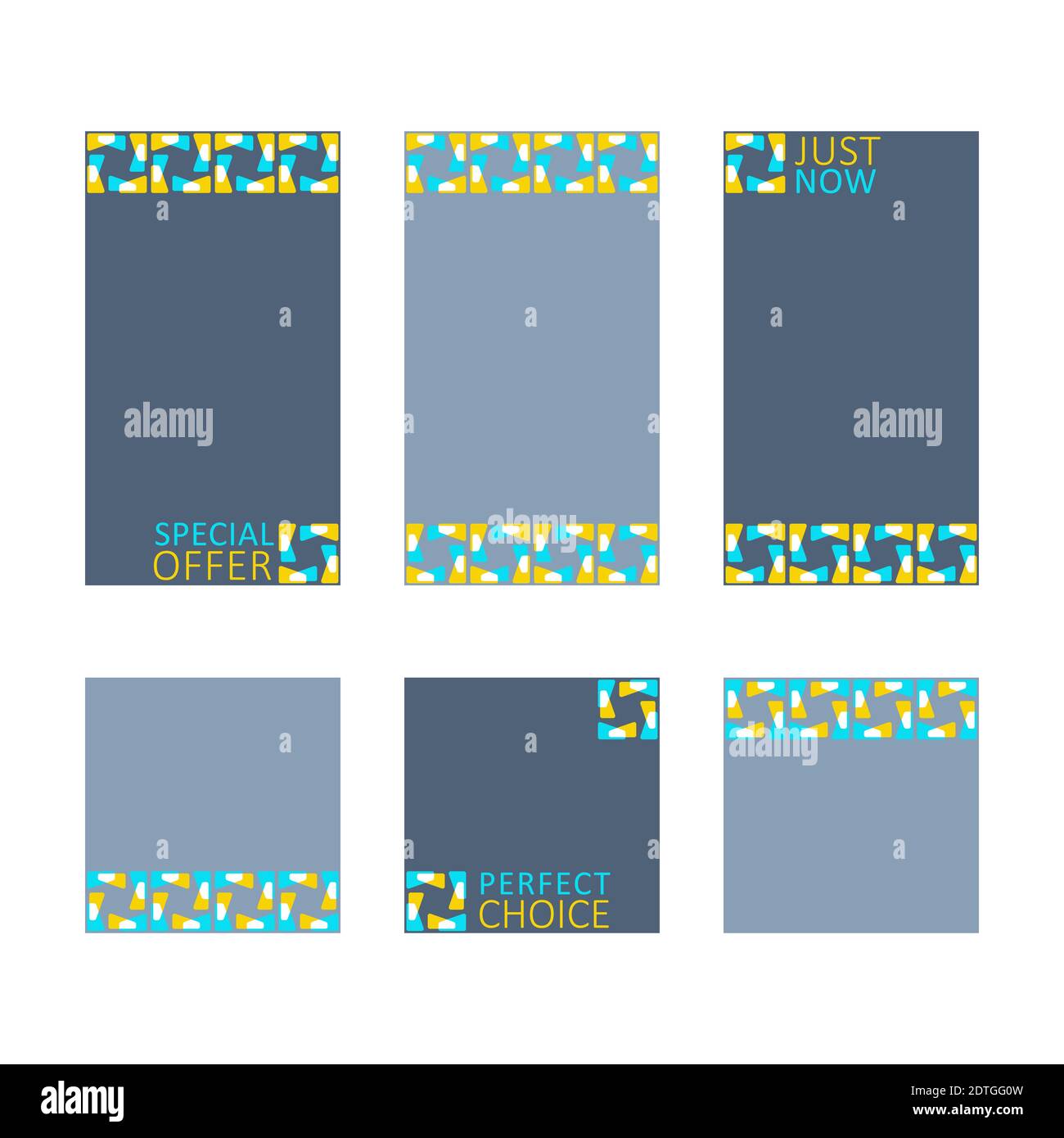 Modern decorative vector frames. Editable design templates for web ...