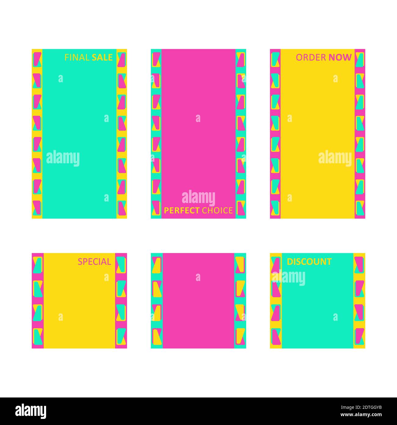 Modern decorative vector frames. Editable design templates for web ...