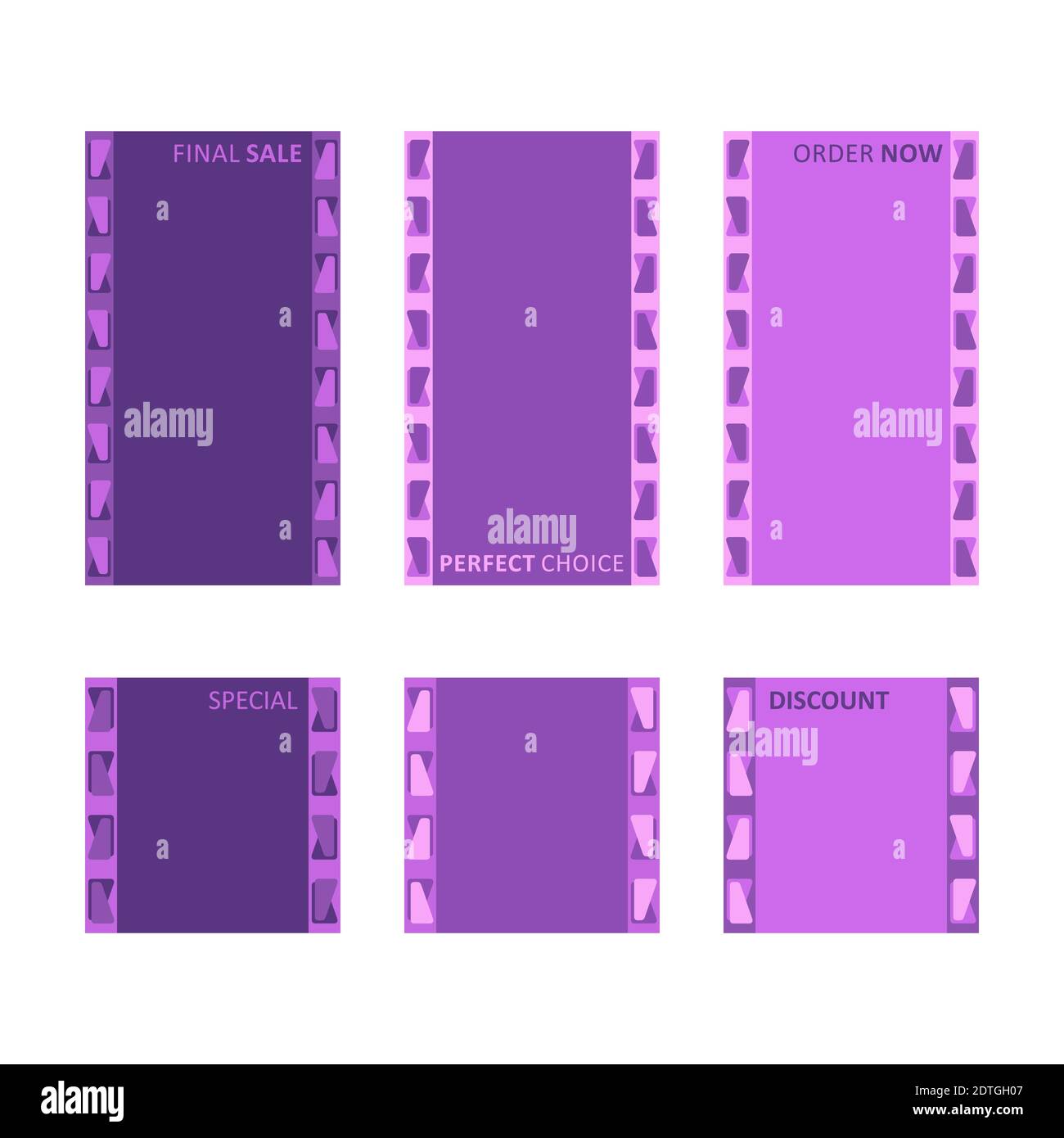 Modern decorative vector frames. Editable design templates for web ...