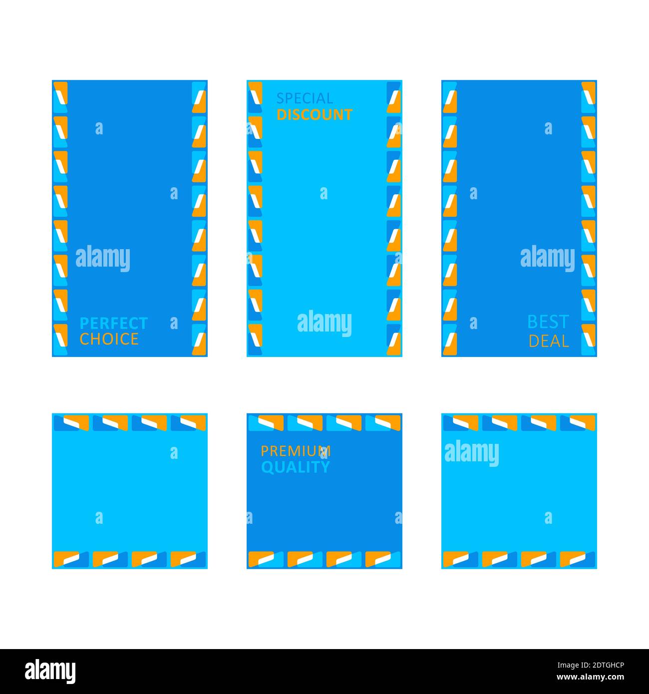 Modern decorative vector frames. Editable design templates for web ...