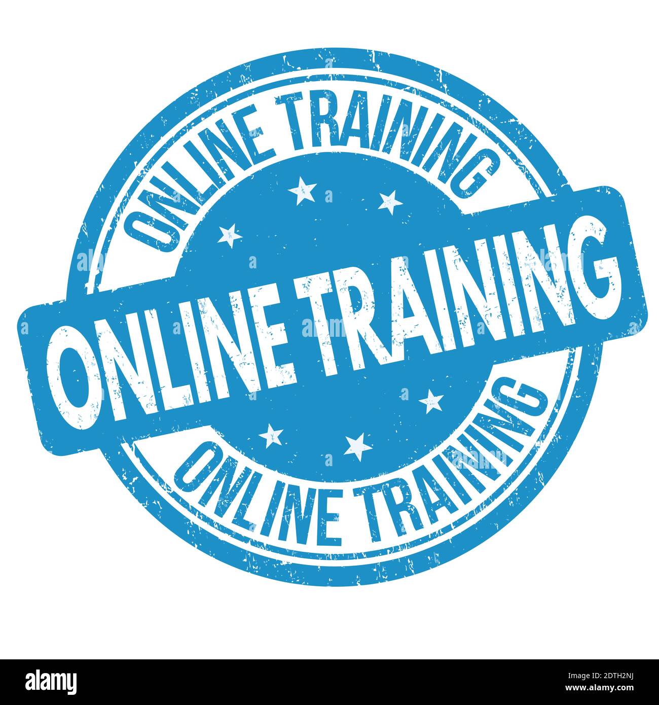 Online training grunge rubber stamp on white background, vector ...