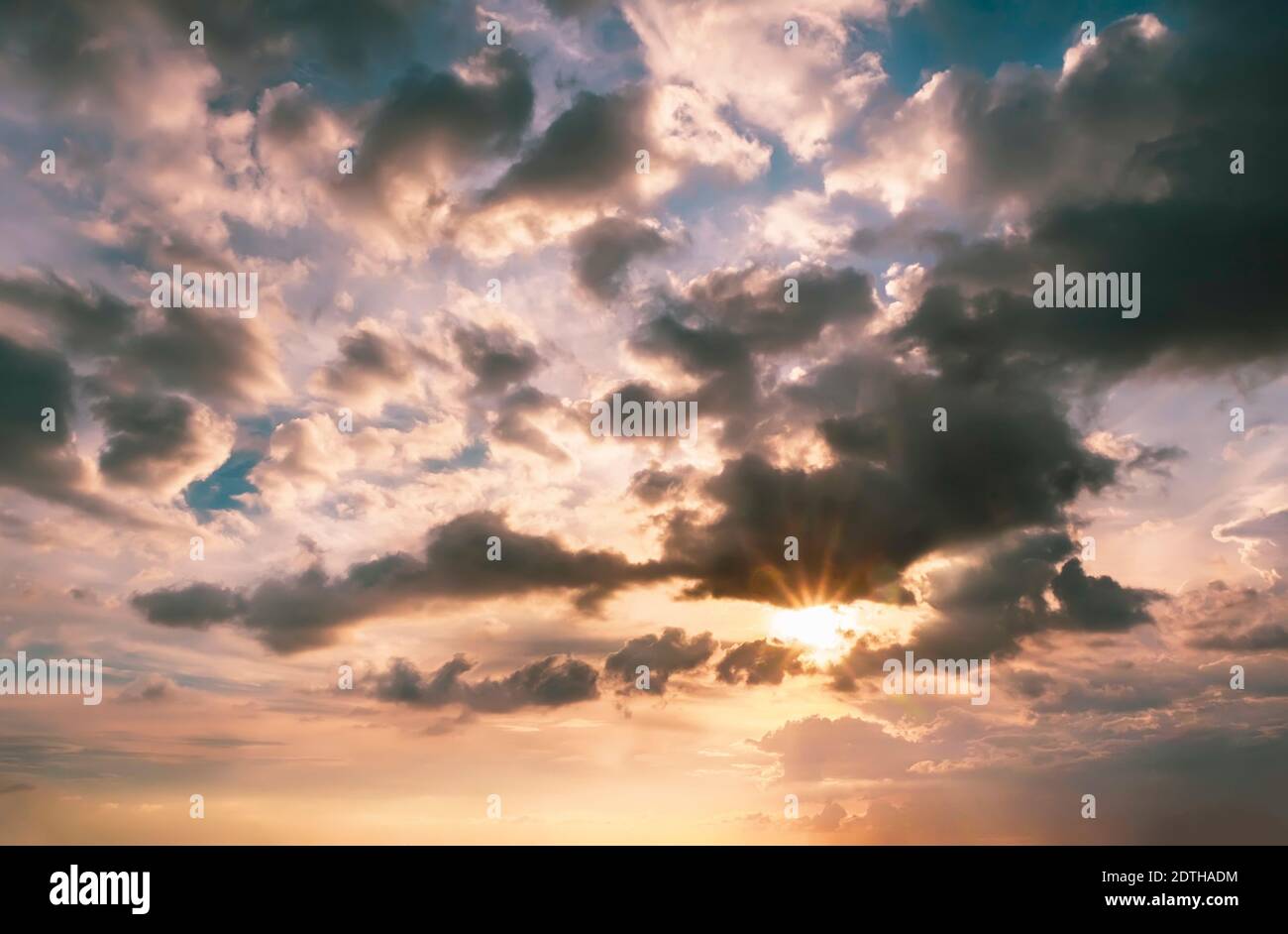 Dramatic sky, perfect for sky replacement, backgrounds, screen saver or ...