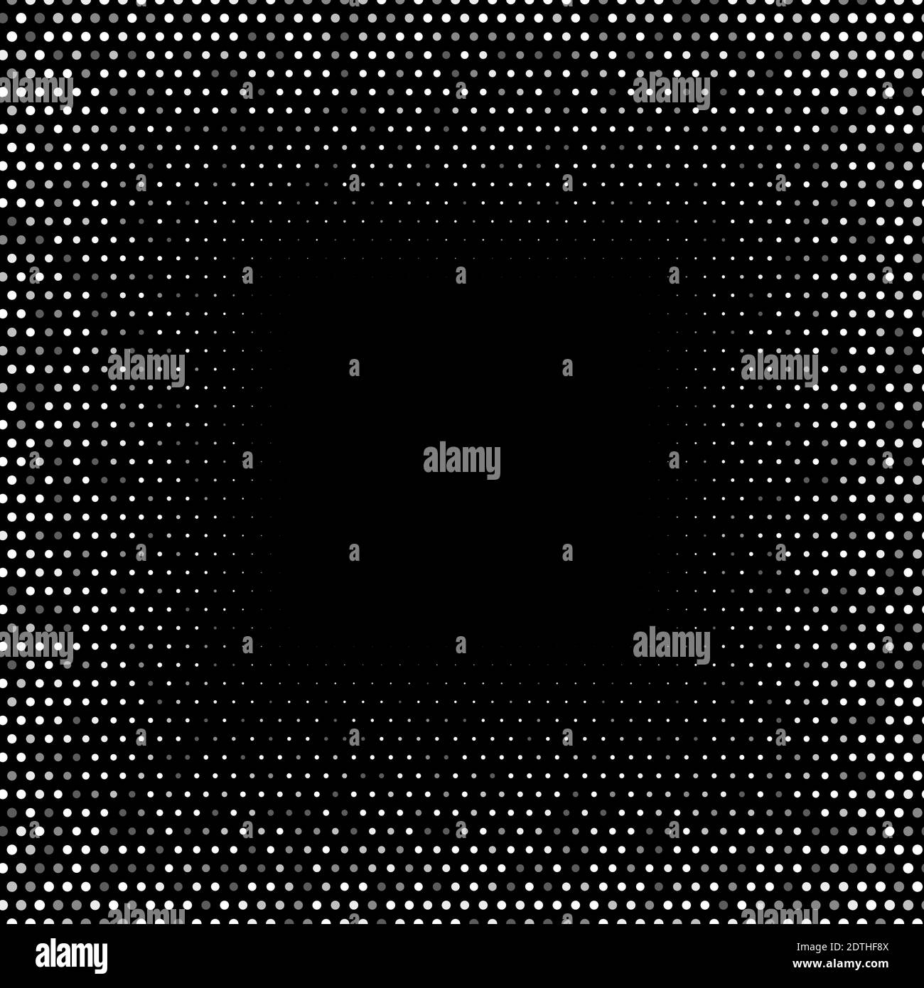 Abstract halftone circular background. Silver, chrome dot pattern on ...