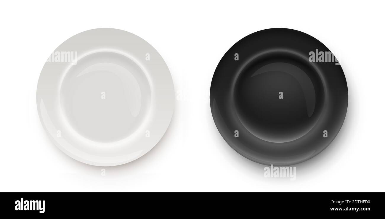 White empty dish on Stock Vector Images - Alamy