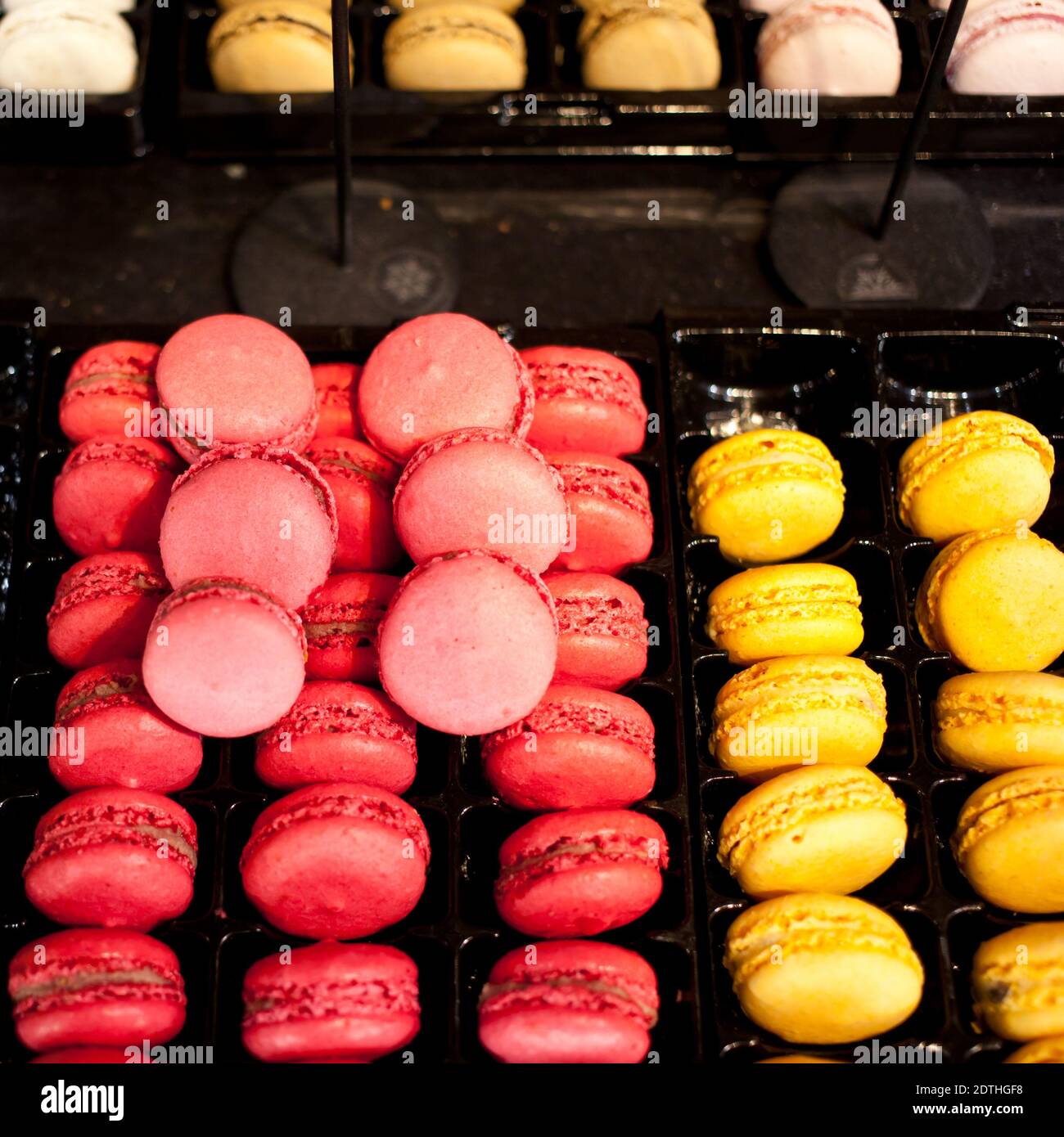 Closeup shot stack macaroons hi-res stock photography and images - Alamy