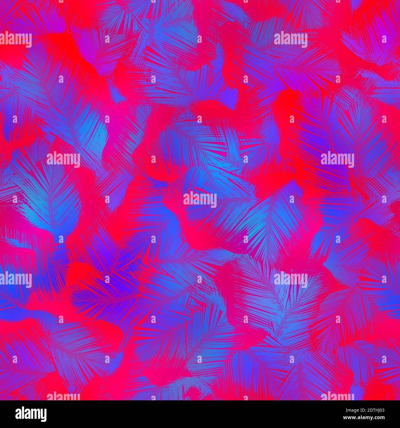Seamless intense red and blue leaf pattern Stock Photo - Alamy