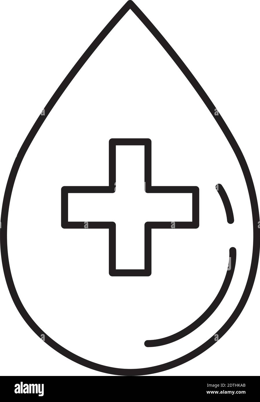 Vector symbol blood plus sign Cut Out Stock Images & Pictures - Alamy