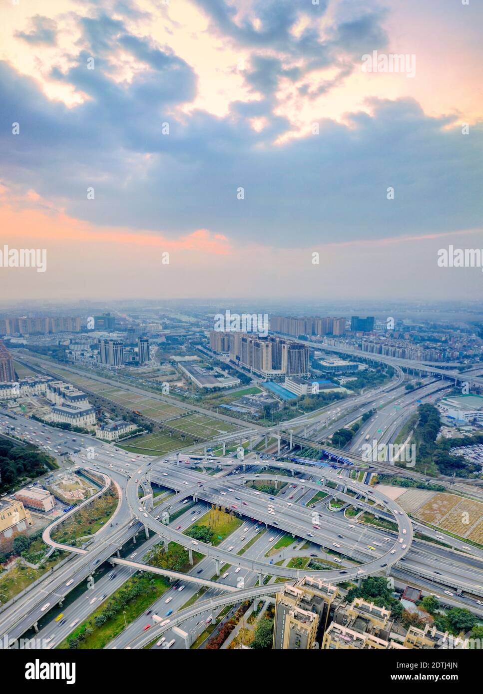 The busy and colorful Shiyang Flyover is pictured in High-Tech Zone ...