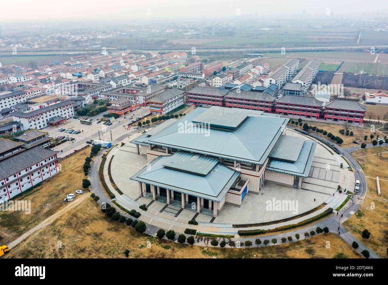 Jiaozuo, China. 22nd Dec, 2020. Aerial photo of Chinese Taijiquan Museum, Jiaozuo, Henan ...