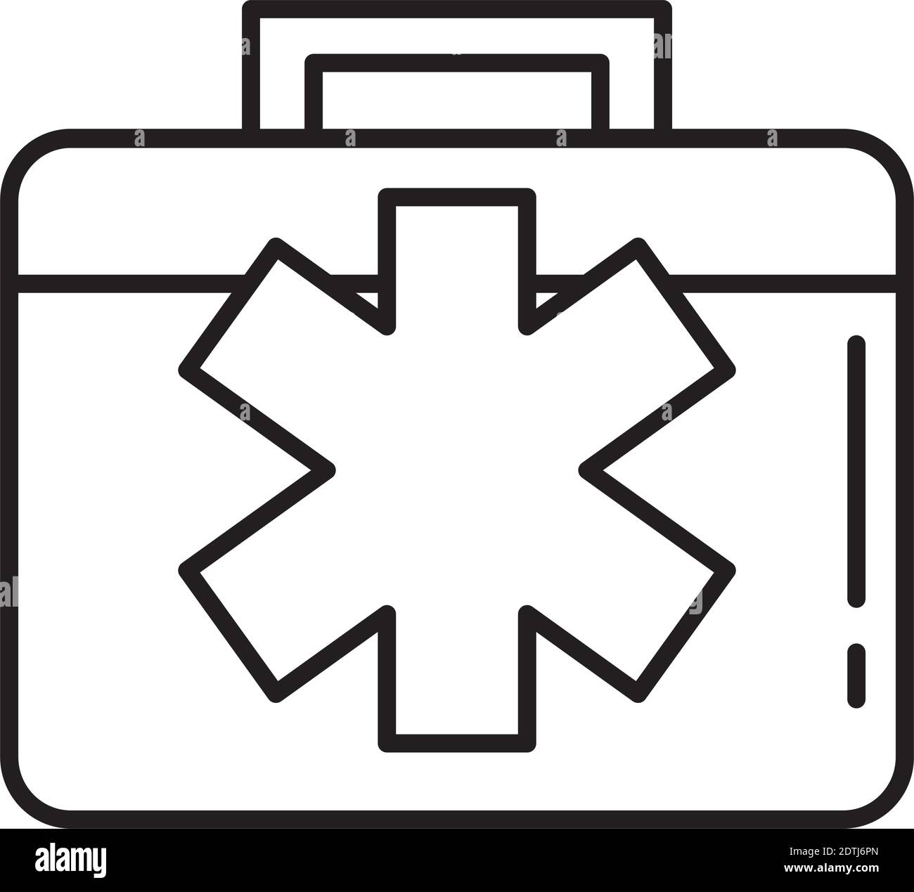 medical kit with cross line style Stock Vector Image & Art - Alamy