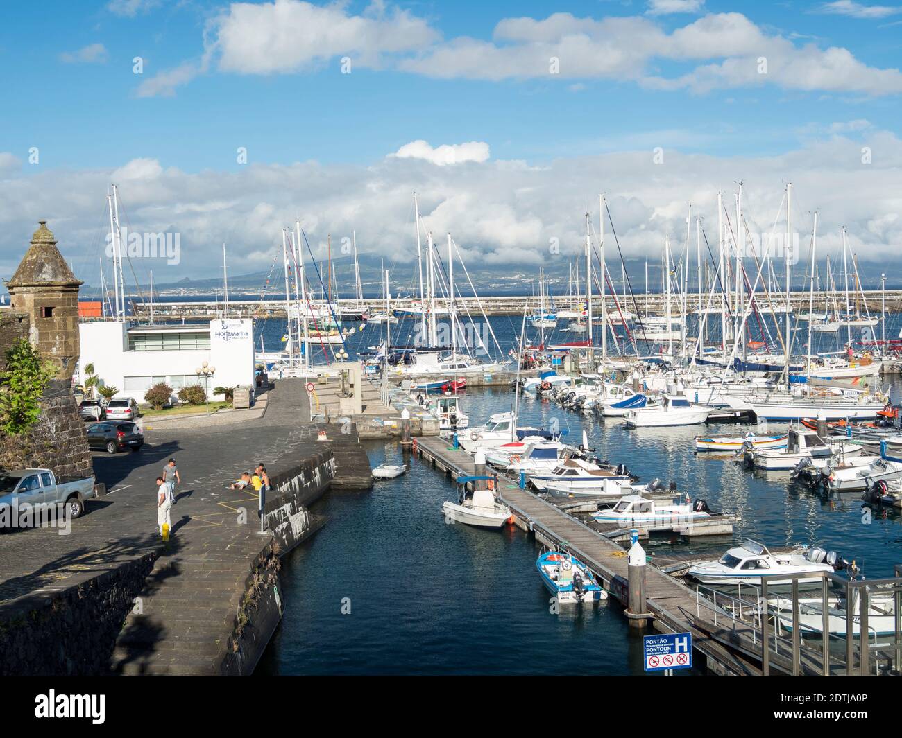 Azores faial island horta marina hi-res stock photography and images ...