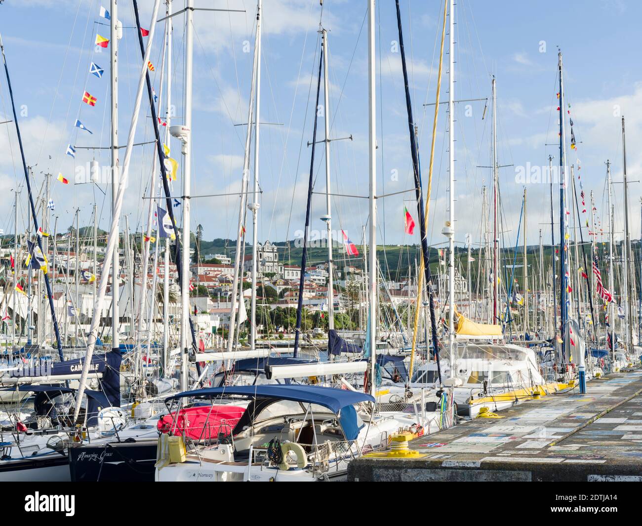 Azores faial island horta marina hi-res stock photography and images ...