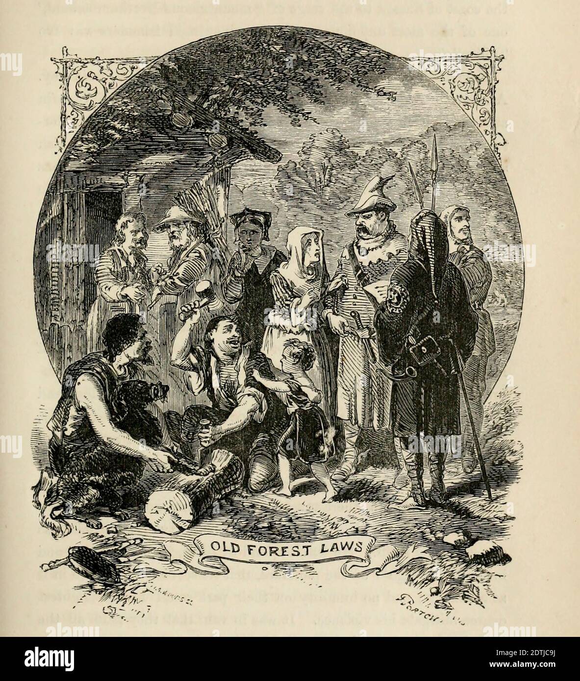 Medieval drawing forest hi-res stock photography and images - Alamy