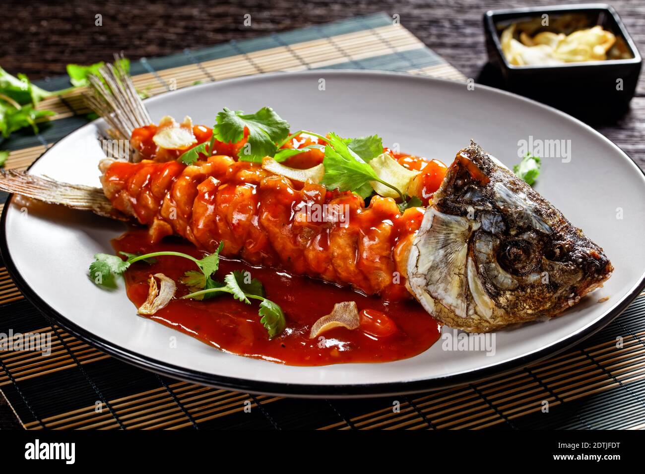 Chinese food fish top view hi-res stock photography and images - Alamy