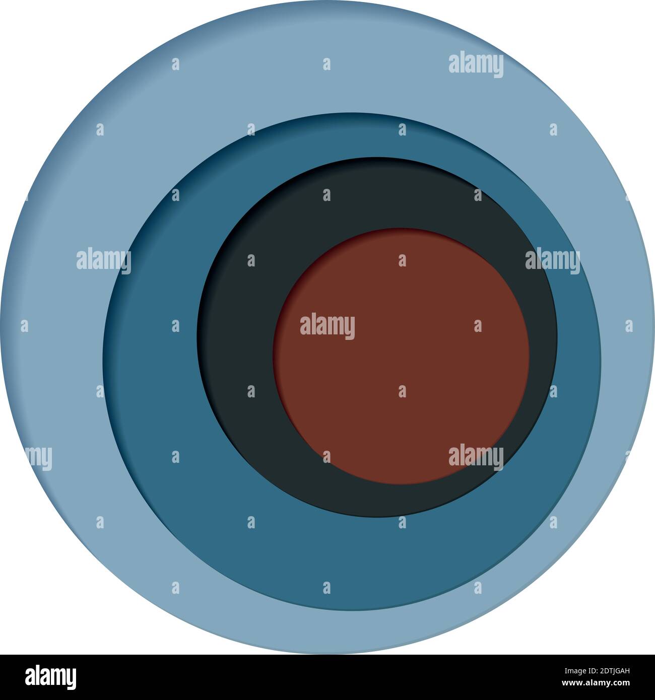 Round palette of four colors on a white background - Vector ...