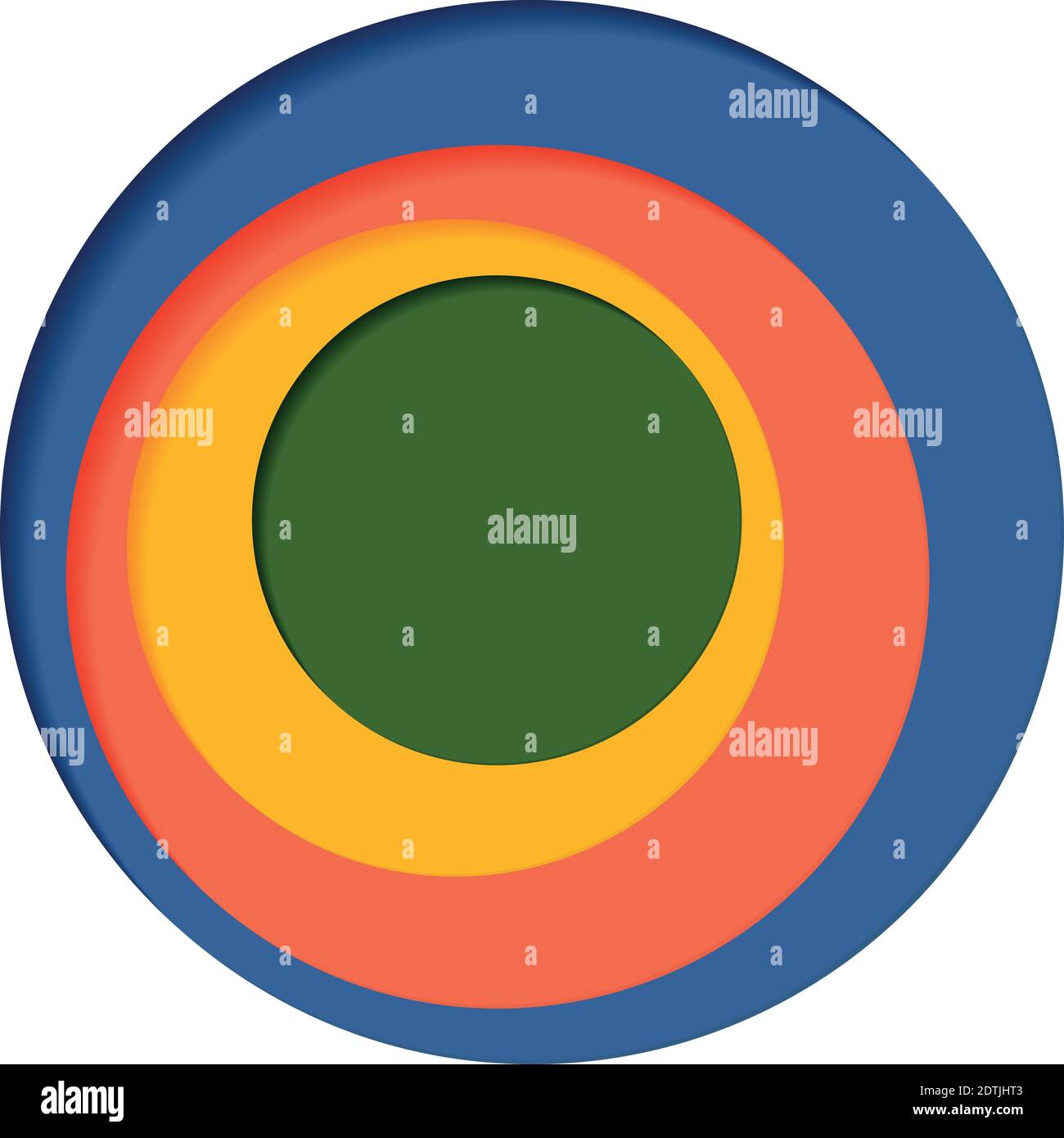 Round palette of four colors on a white background - Vector ...