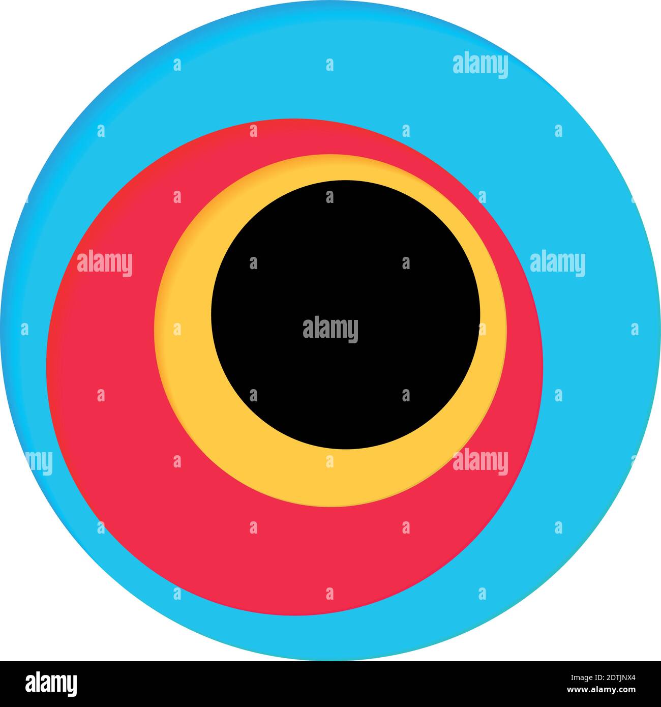 Round palette of four colors on a white background - Vector ...