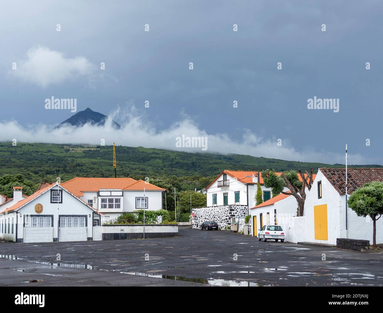 Town Sao Roque do Pico. Pico Island, an island in the Azores (Ilhas dos ...