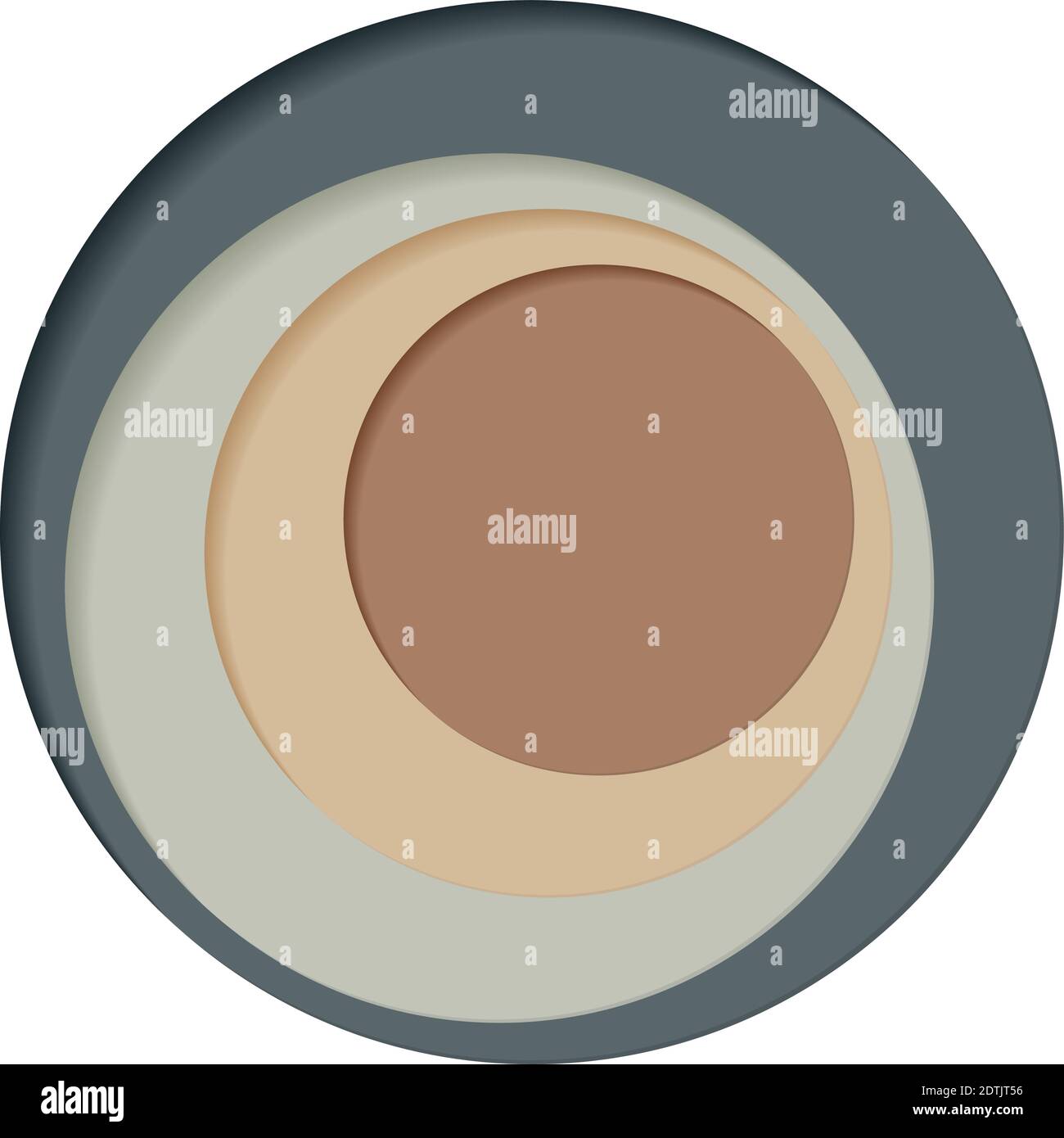 Round palette of four colors on a white background - Vector ...