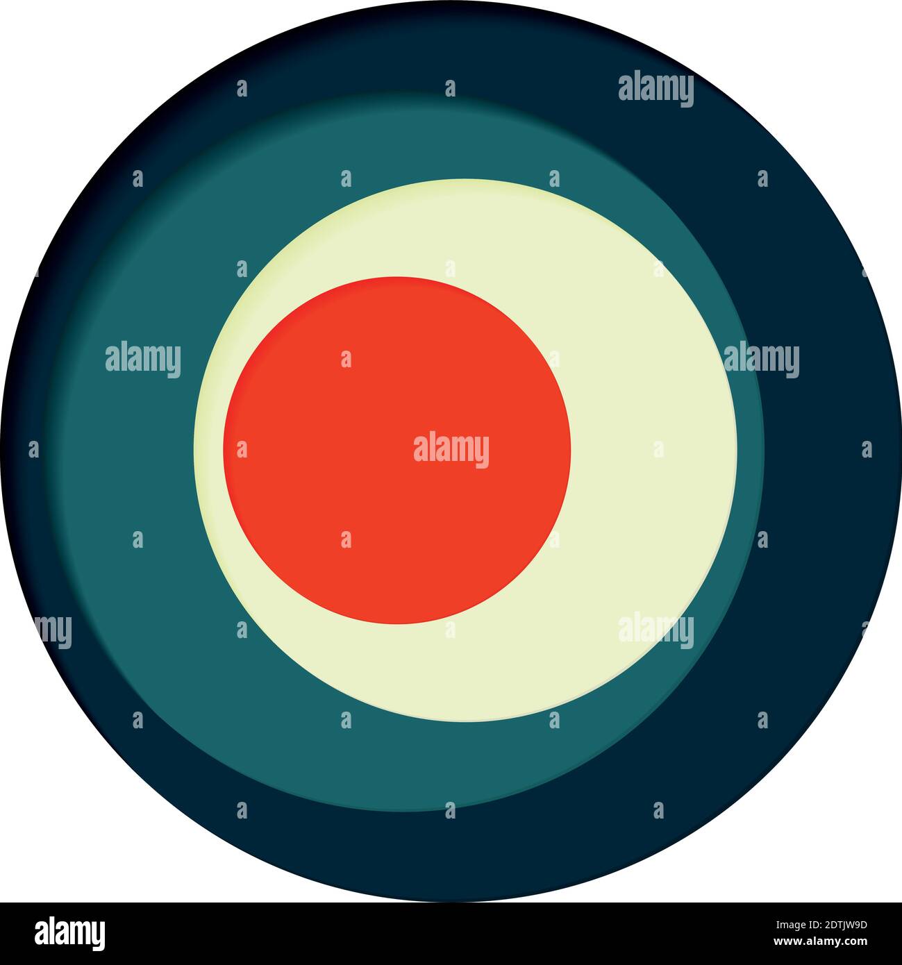 Round palette of four colors on a white background - Vector ...