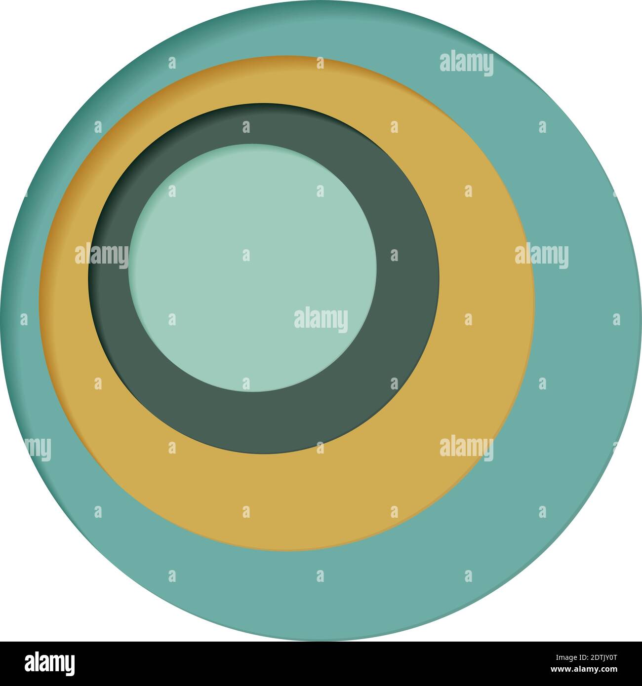 Round palette of four colors on a white background - Vector ...