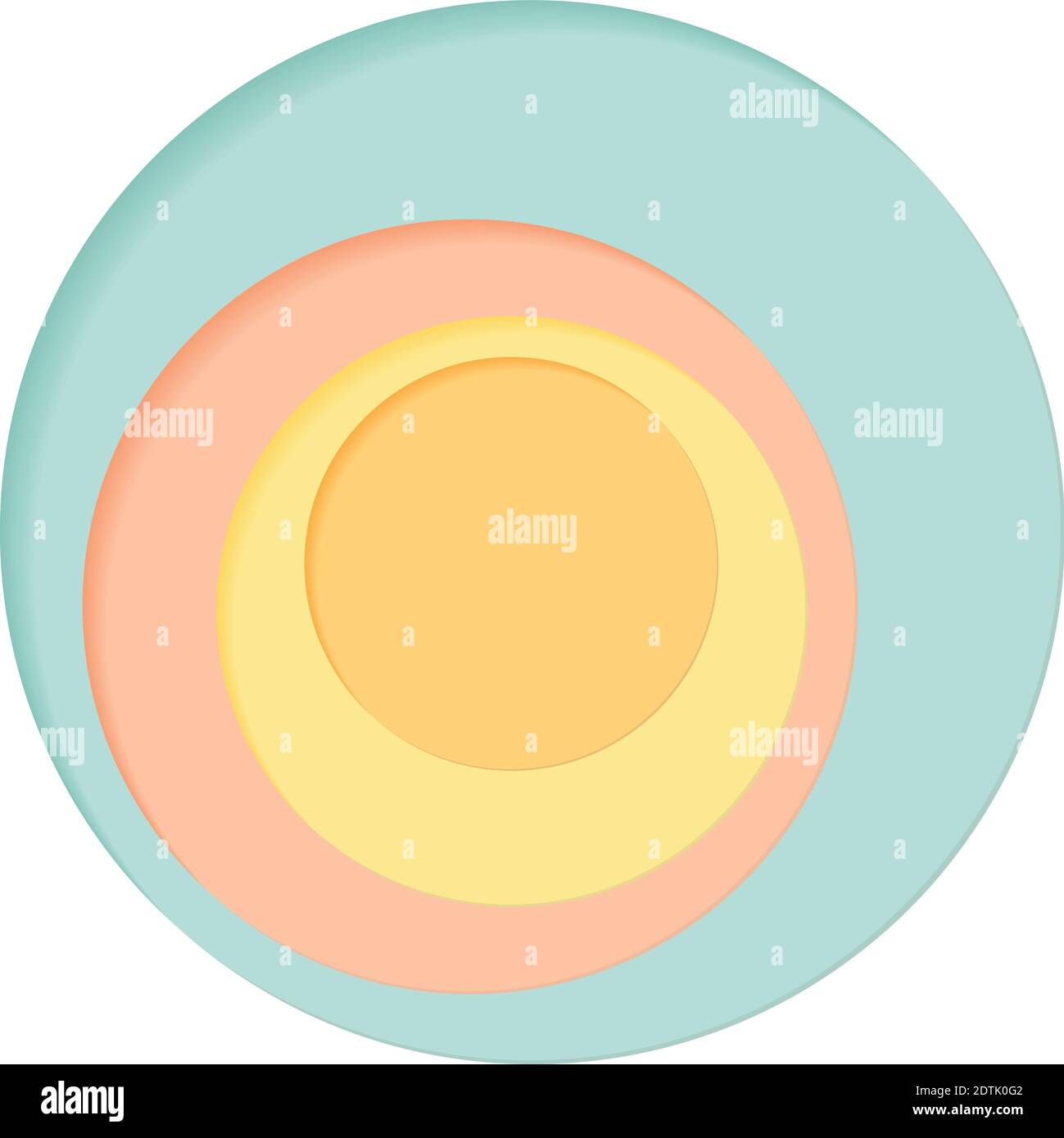 Round palette of four colors on a white background - Vector ...