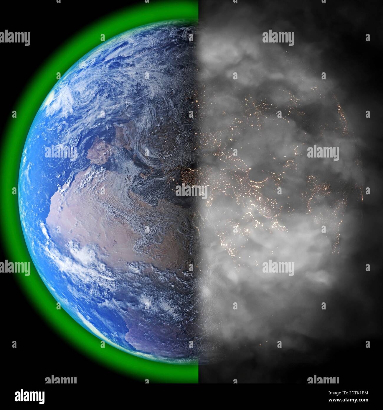 Polluted Earth From Space