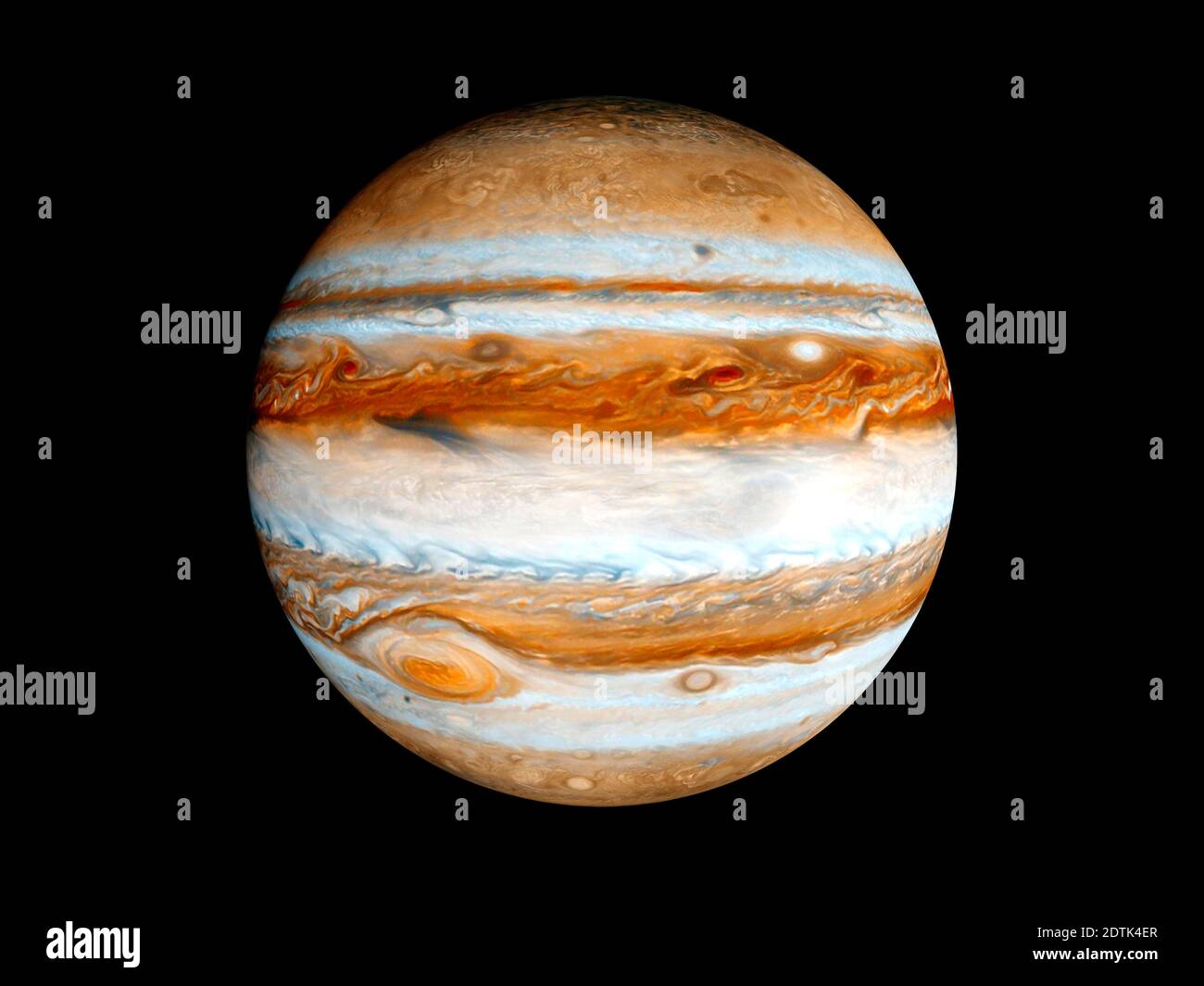 Jupiter gas giant slowly orbiting in deep space concept Stock Photo - Alamy