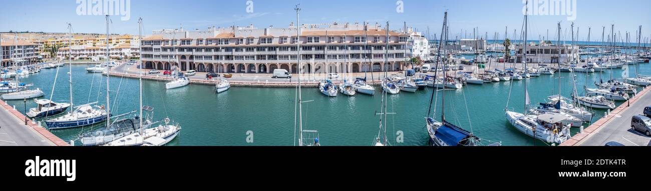 Port of Almerimar, Almería, Spain. Panoramic view Stock Photo - Alamy