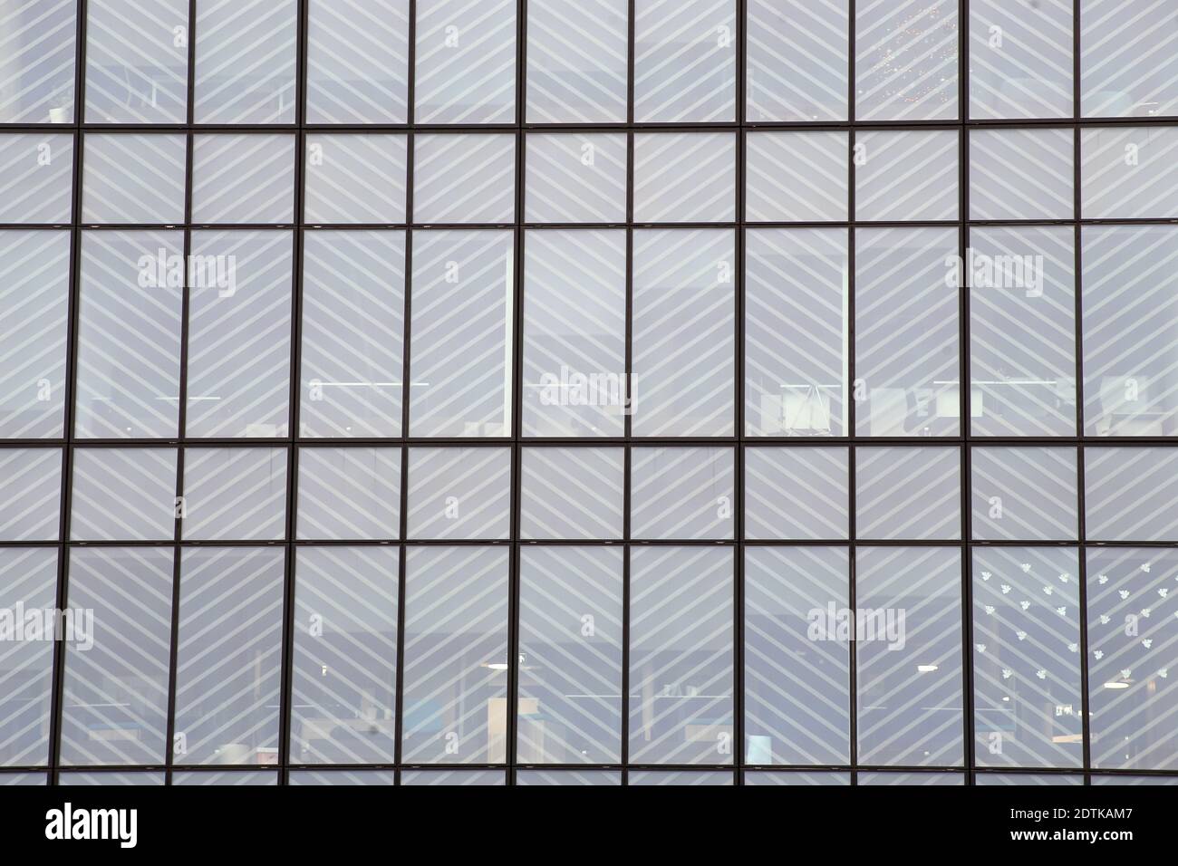 Modern architecture with window glass front. office complex, Kaunas ...